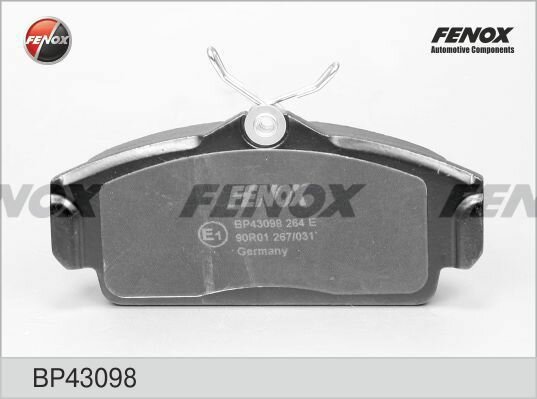 Комплект передних тормозных колодок Fenox bp43098 для Nissan Almera II, Primera
