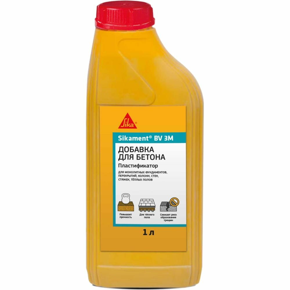 Пластификатор для бетонов и растворов SIKA Ment BV Канистра 3M 1л. 524064