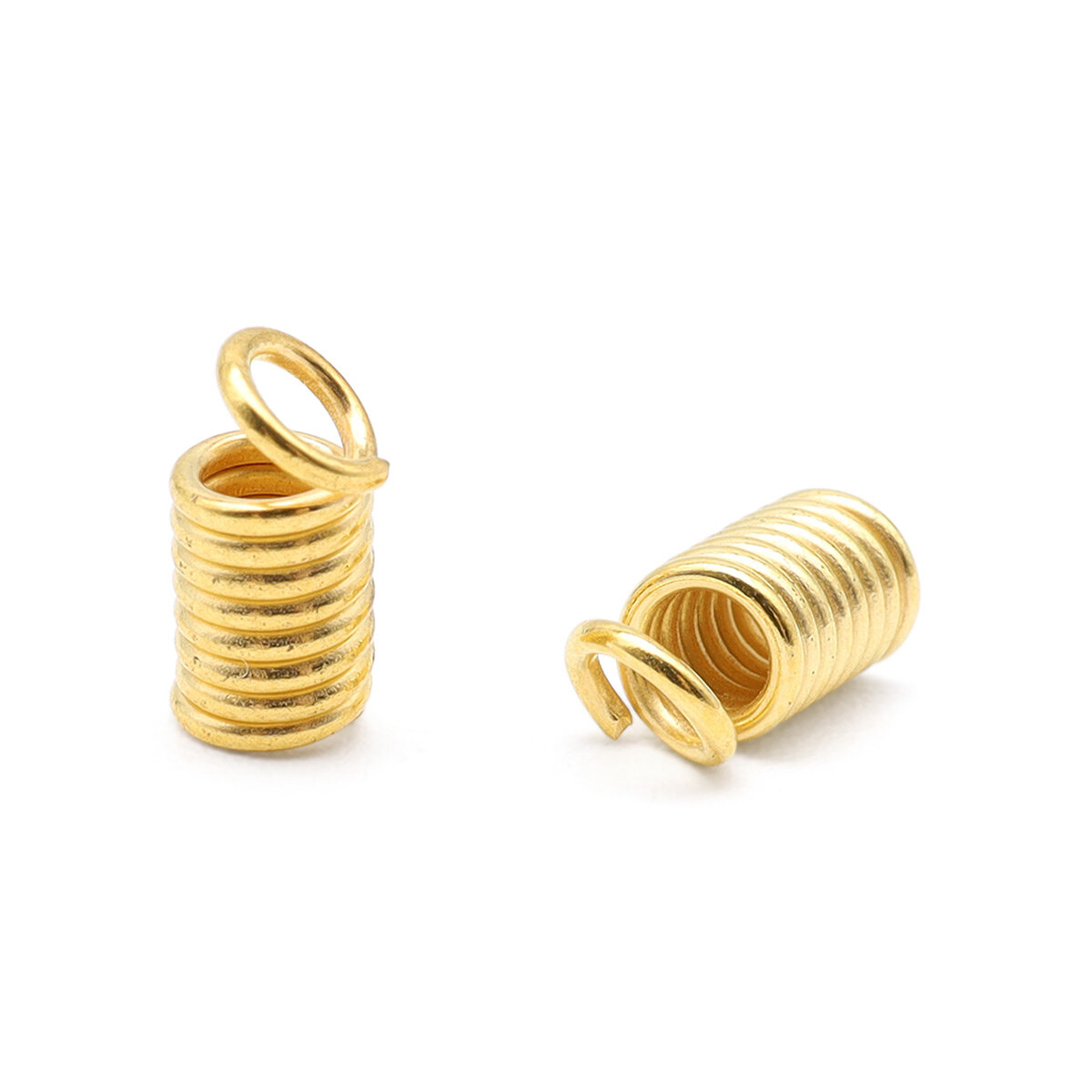 Концевики для бижутерии 4 мм, Astra&Craft, LH001-B (золото), 5 шт