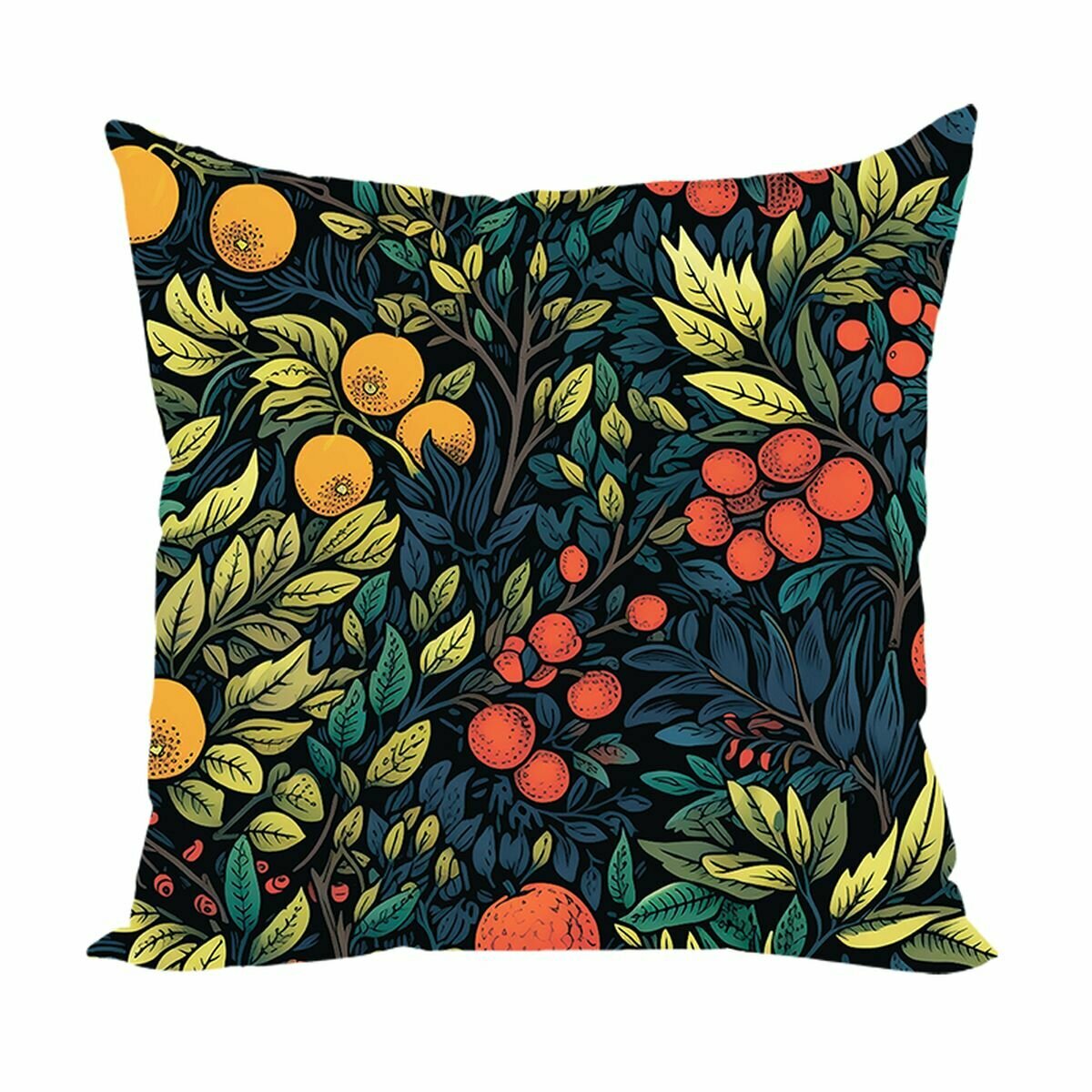 Чехол для подушки Фруктовый сад Моррис 40х40 велюр