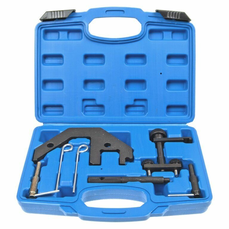 Набор фиксаторов для обслуживания двигателей ER-86729 BMW, 5пр. (M47, M57, 2.0, 3.0), в кейсе эврика