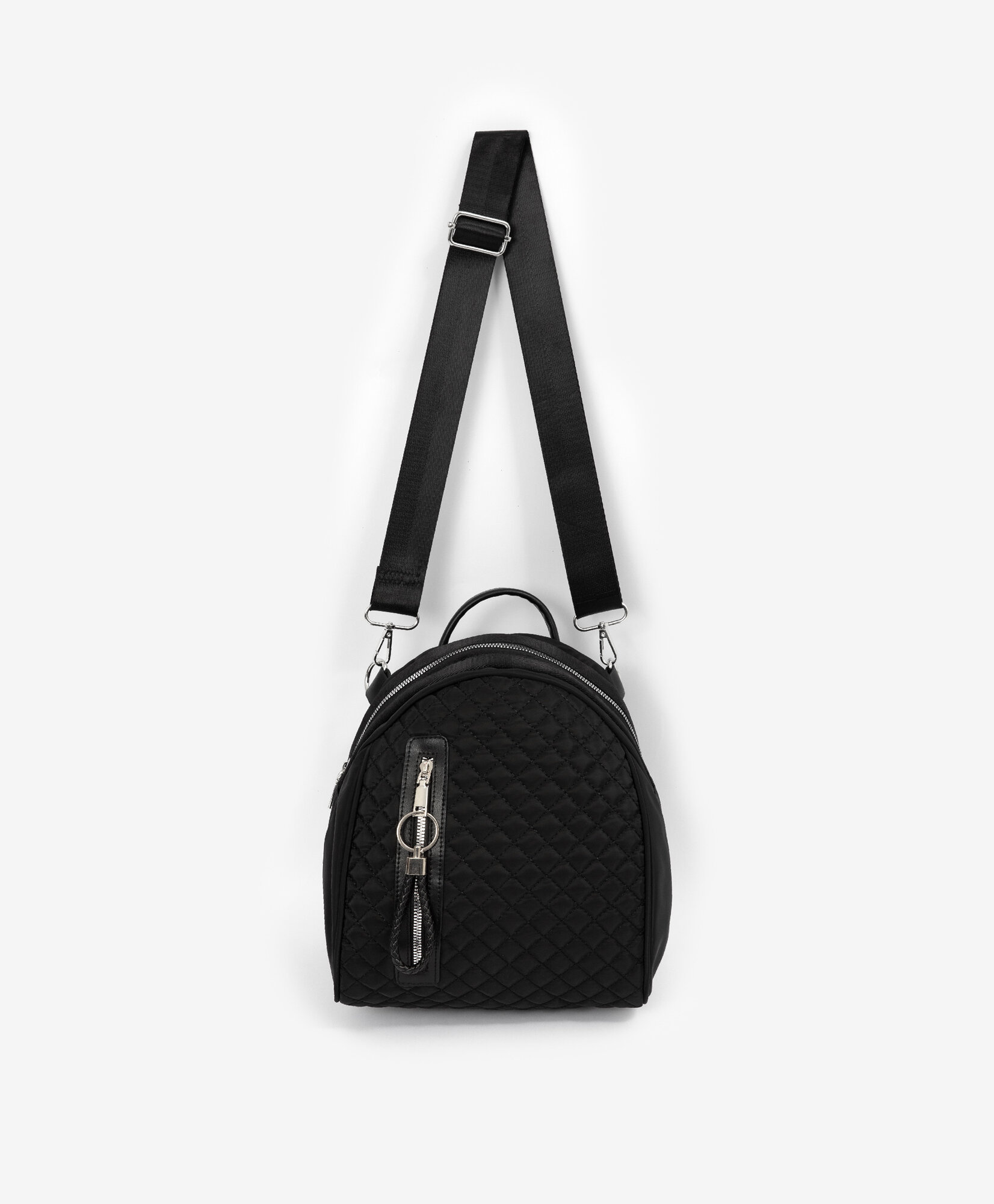 Рюкзак мягкой формы из плащовки чёрный для девочки Gulliver , р. One size, мод.22408GJA2108