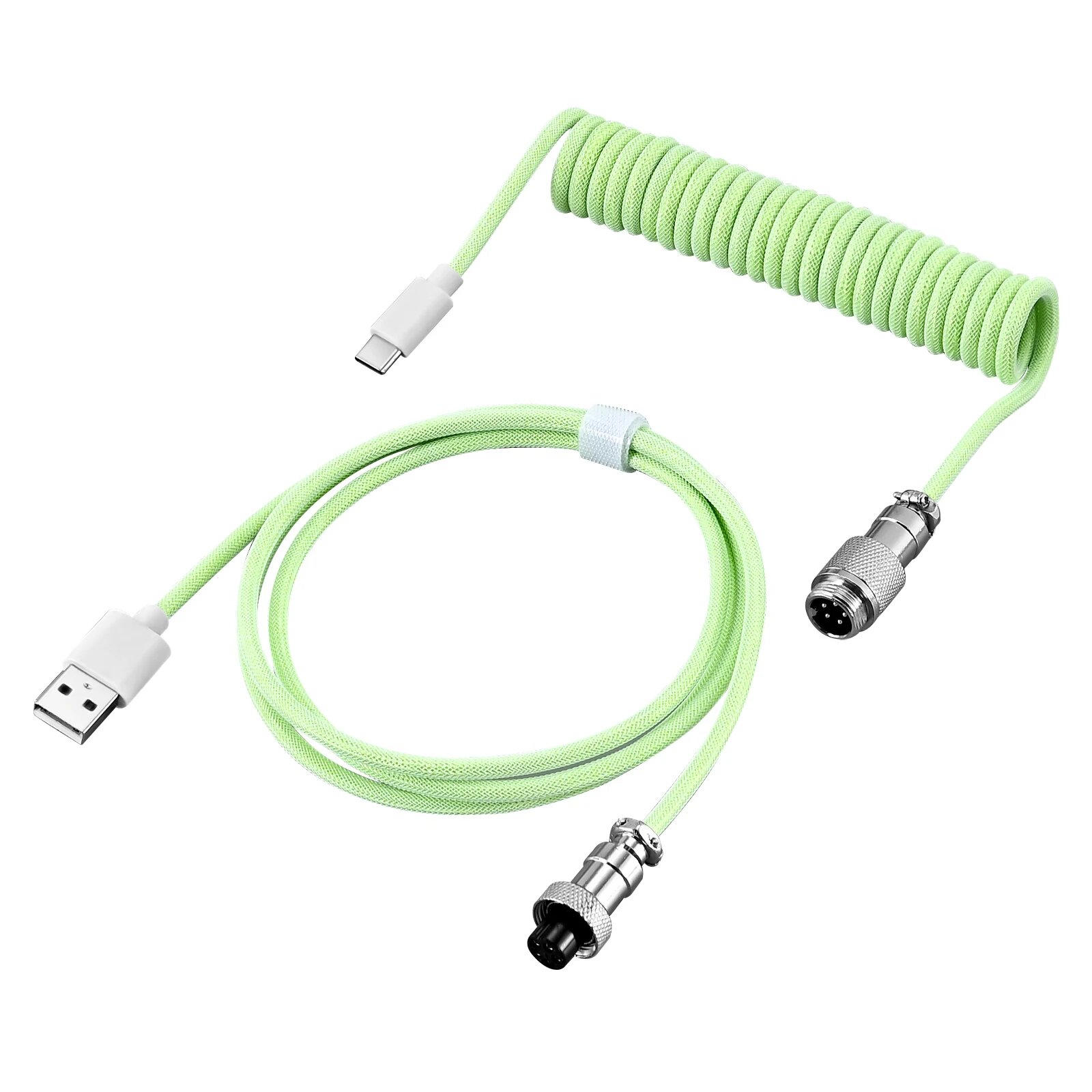 Кабель для механической клавиатуры USB-A - Type-C Green