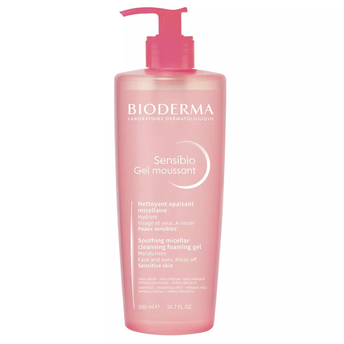 Мицеллярный гель Bioderma "Sensibio", для чувствительной кожи, 500 мл