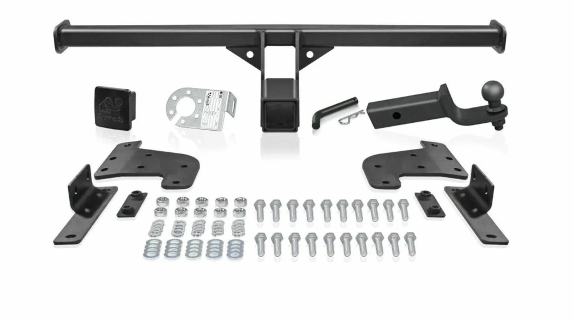 Фаркоп под квадрат для Nissan X-Trail T32 (2015-) (без электрики) (паспорт и сертификат) AvtoS. NS27B