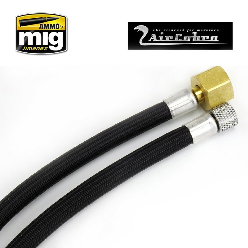 AMIG8655 10-футовый оплетеный шланг 1/8 - 1/4 (10 Foot Braided Air Hose 1/8 - 1/4 inch)