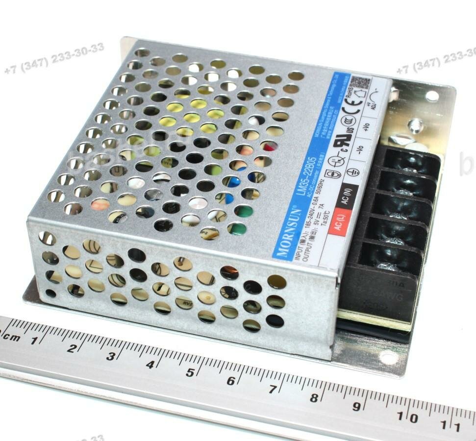 5V, 35W, 7A LM35-22B05, Модуль питания сетевой (блок питания с винтами), MORNSUN