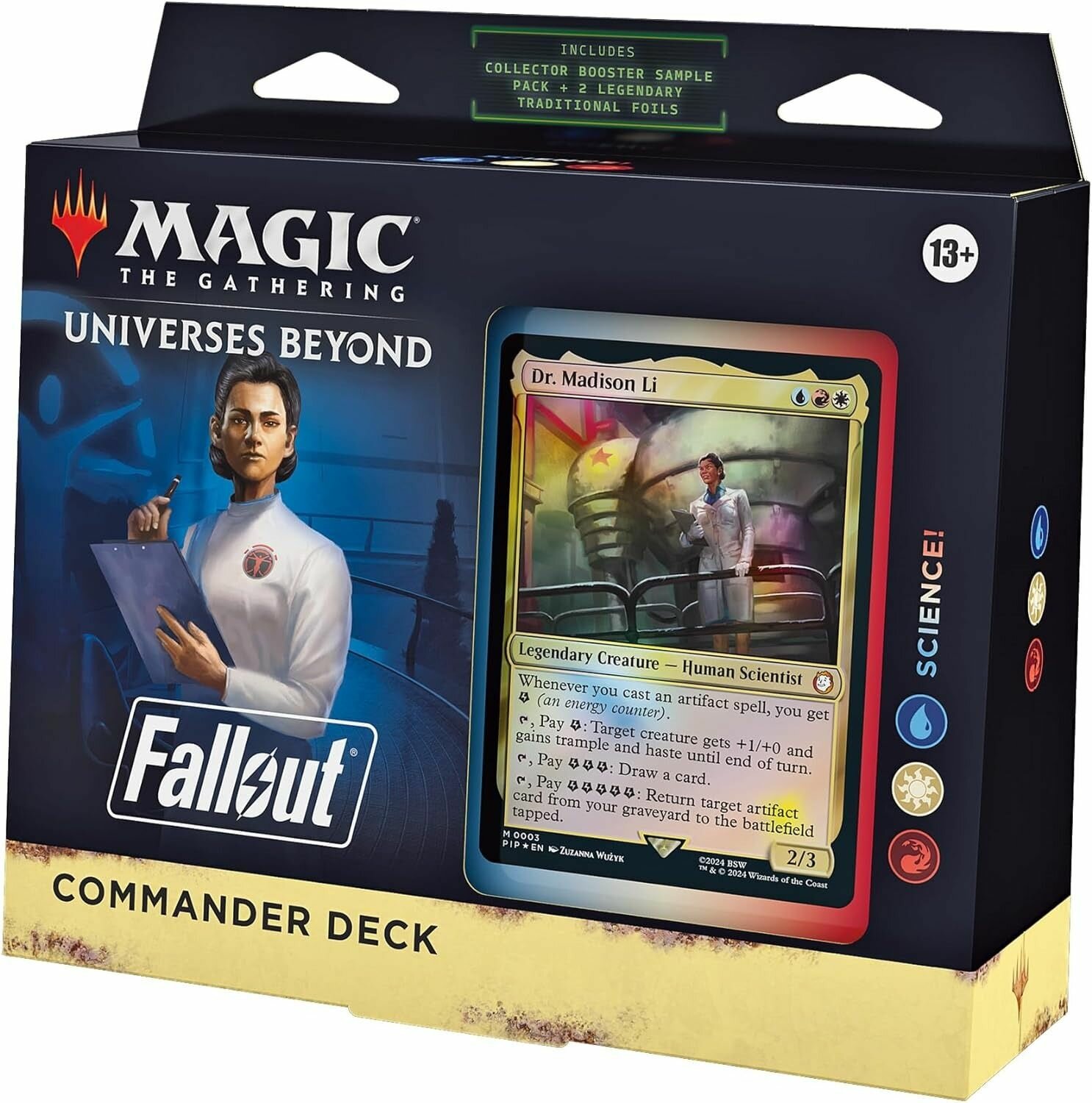 Magic The Gathering: Колода Commander Deck MTG Science! издания Universes Beyond Fallout на английском