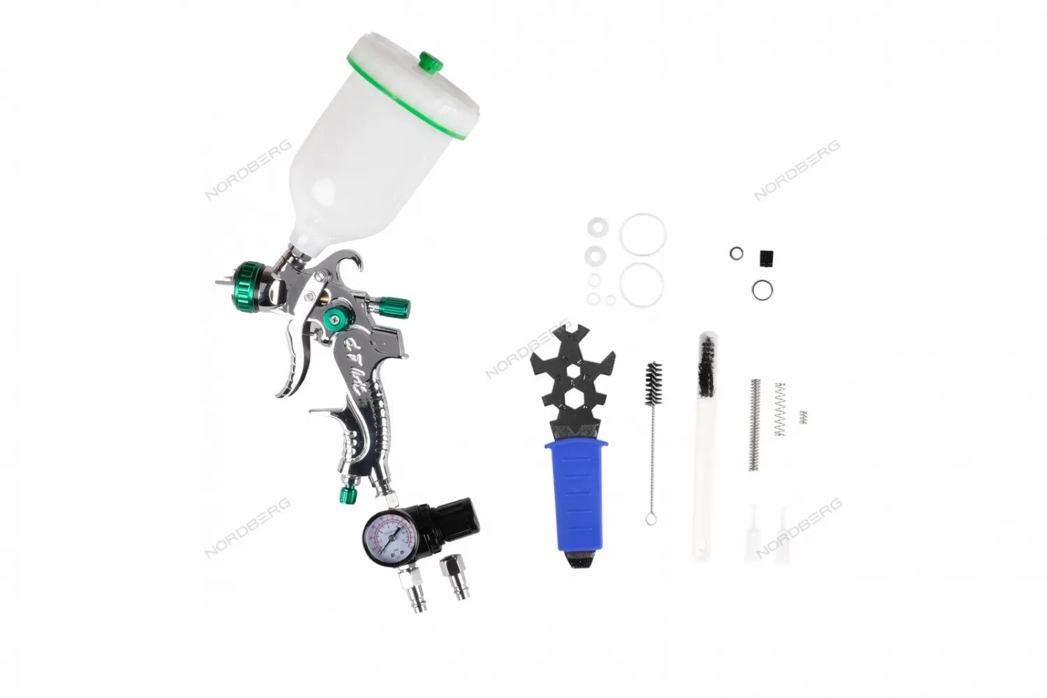 NP7117 Краскопульт HVLP с верхним баком, сопло 1,7 мм, в коробке NP7117