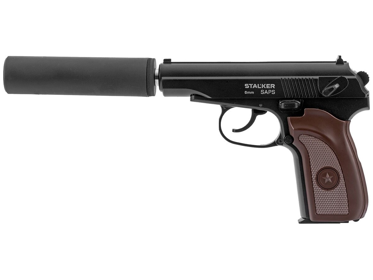 Пистолет Пневматический Stalker Saps Spring (Пм)+Имитатор Пбс, К.6Мм