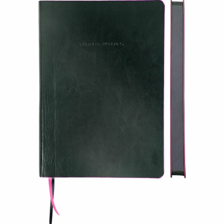 Ежедневник недатированный А5, 136л, кож. зам. "The best in black" чёрный