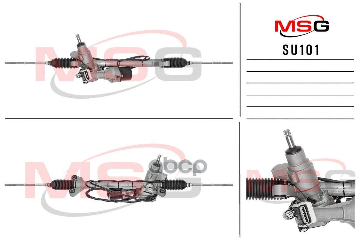 Рулевая рейка с ЭУР новая Subaru Forester 2007-, Subaru Impreza / WRX 2007- MSG арт. SU101