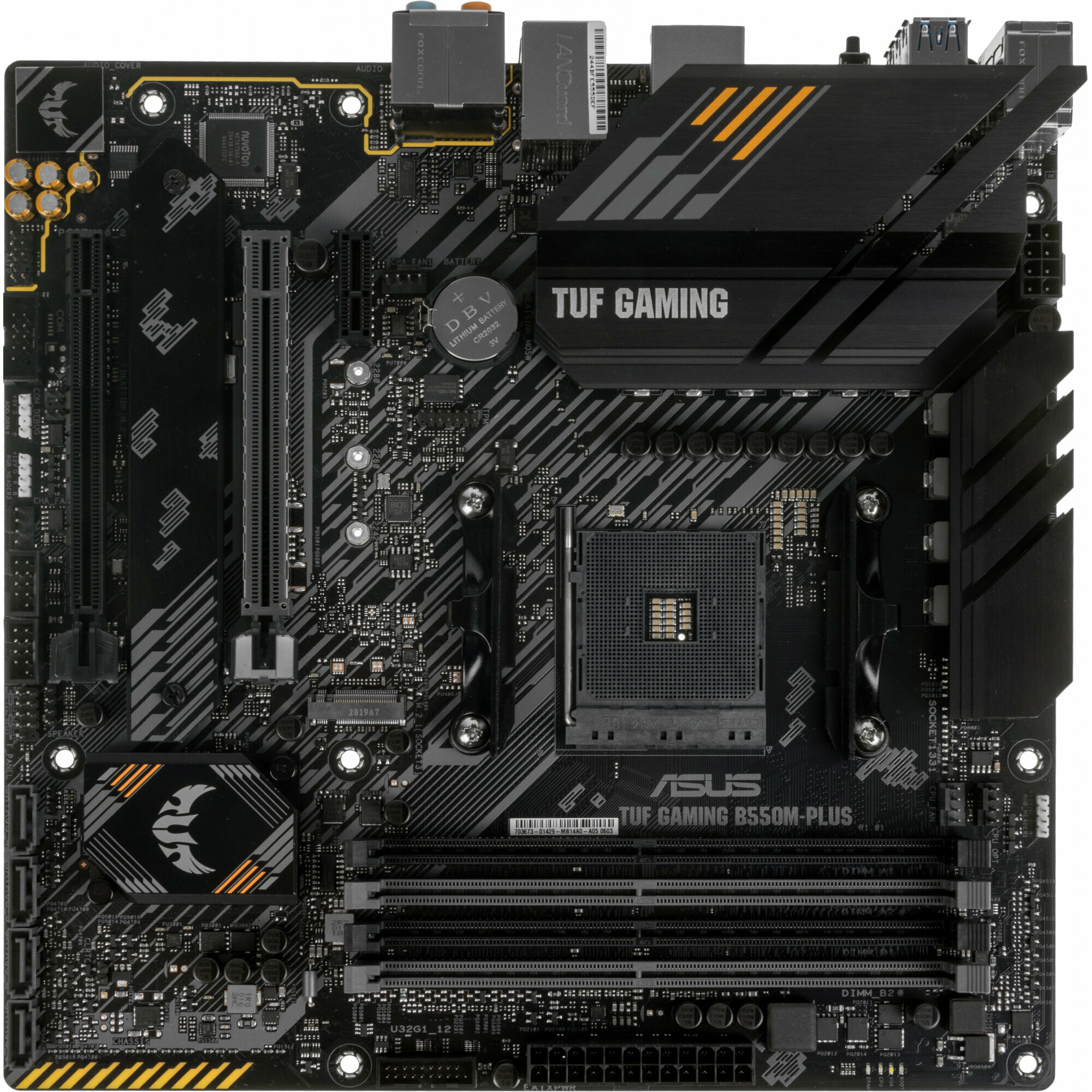 Материнская плата Asus TUF GAMING B550M-PLUS, Soc-AM4, AMD B550, mATX