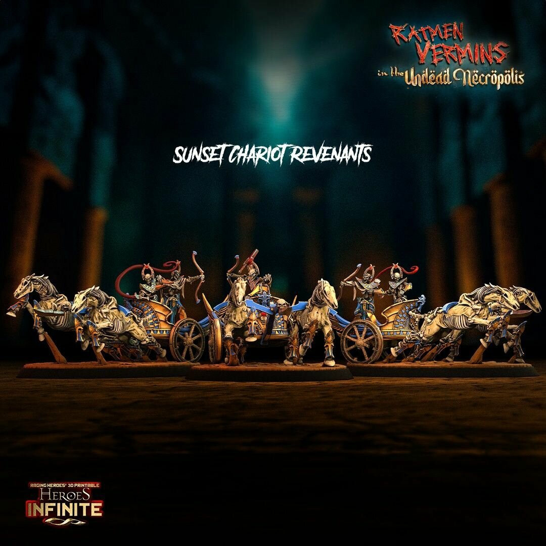 Миниатюра Warhammer Tomb Kings Sunset Chariot