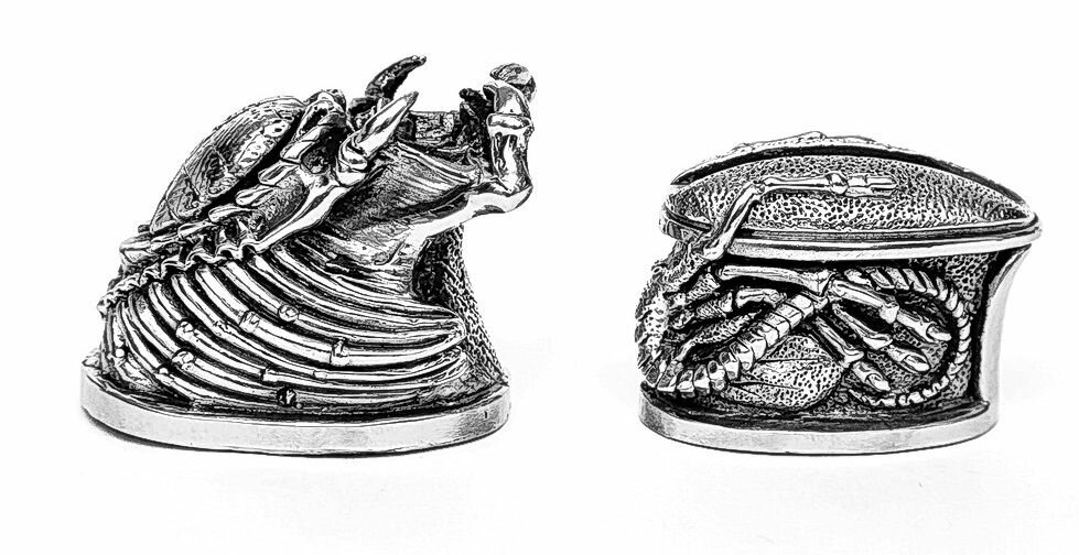 Комплект литья для ножа больстер и навершие "Хищник" (632275929 / Латунь)