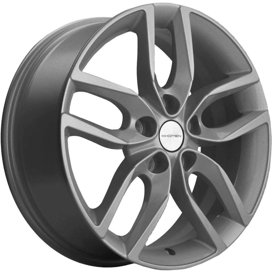 Колесный диск Khomen Wheels KHW1708 6,5x17 5x114,3 ET45 67,1 F-Silver литой для автомобиля