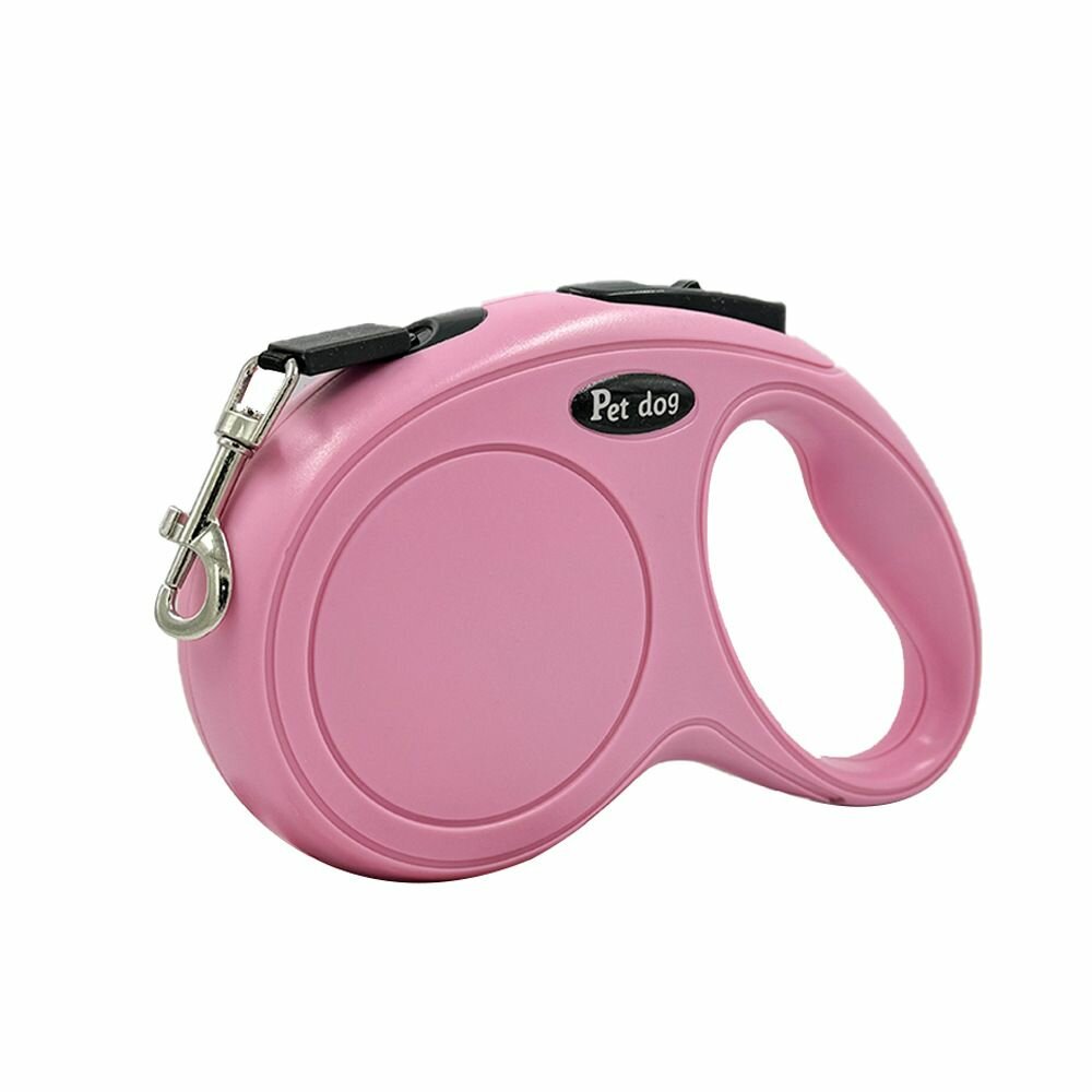 Поводок-рулетка автоматический для собак и кошек, прочный выгула-розовый-3-71