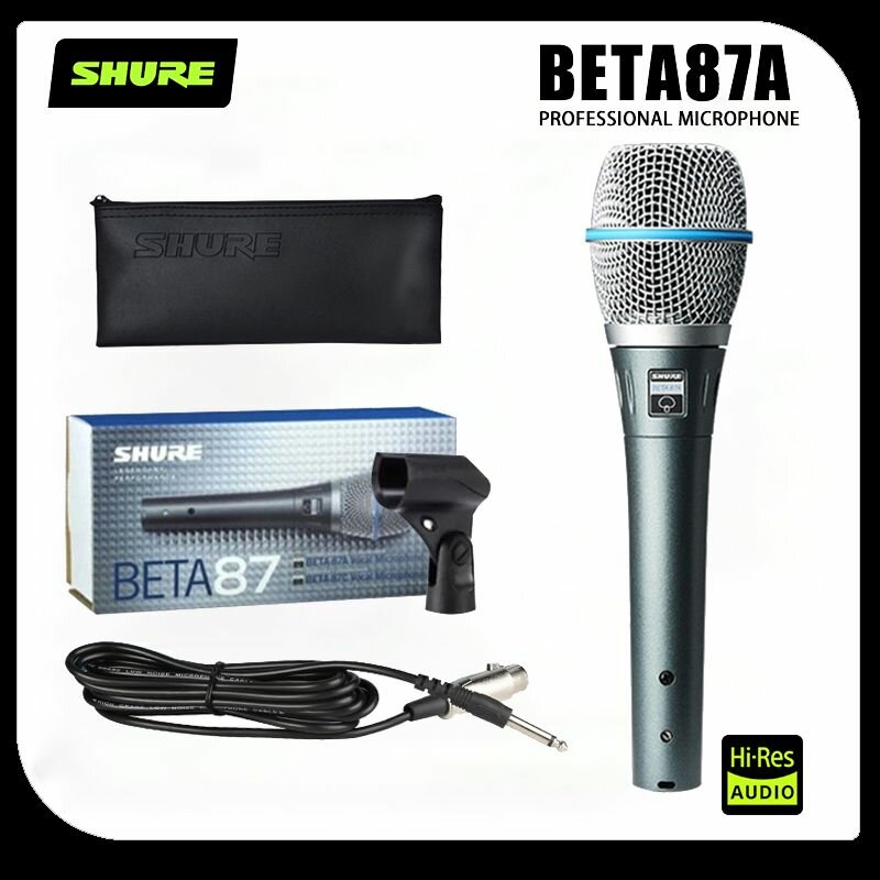 SHURE BETA87A Профессиональный емкостный ручной микрофон