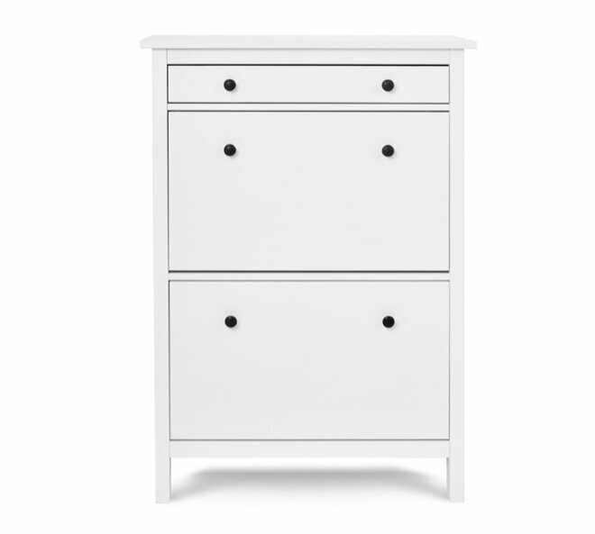 Тумба для обуви "Кымöр", 89x127x30 см, белая