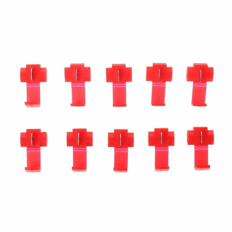 10 шт. 2-контактный для Т-образных кабельных соединителей, клеммы, обжимные зажимы, электрические