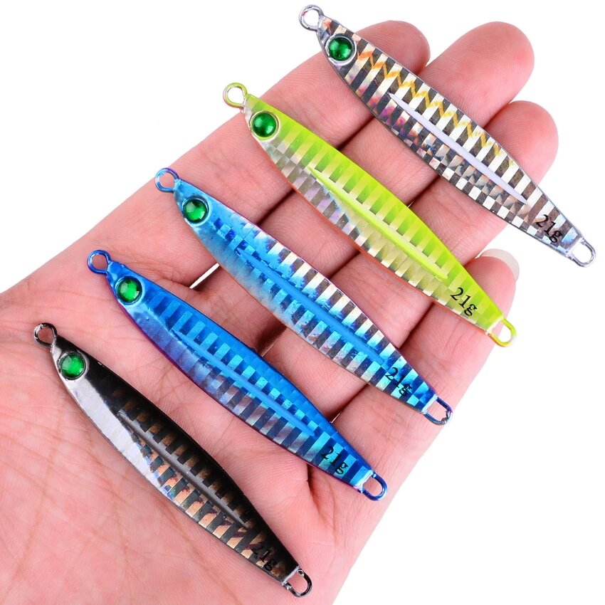 Металлические джиг-приманки Spoon Lures 5 шт, 7-17 г 10G-5.5CM, B-5pcs