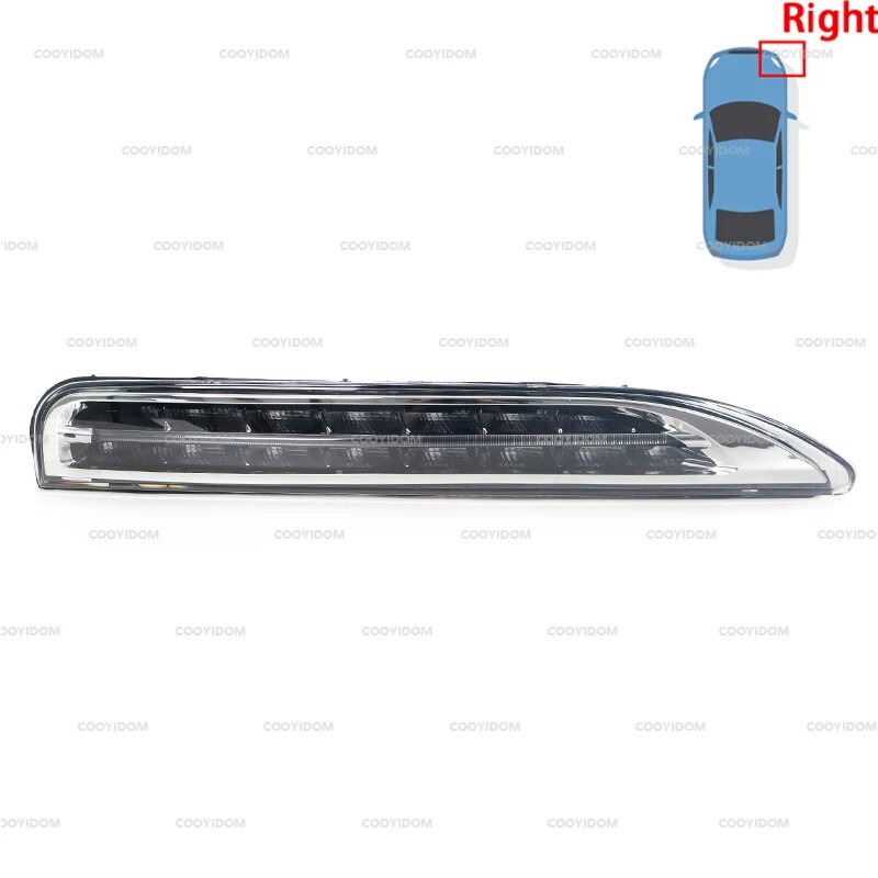 Для Porsche Cayenne 2011-2014 светодиодный передний бампер дневные ходовые огни DRL дальние фары автомобильные аксессуары 95863118100 95863118200 Only Right