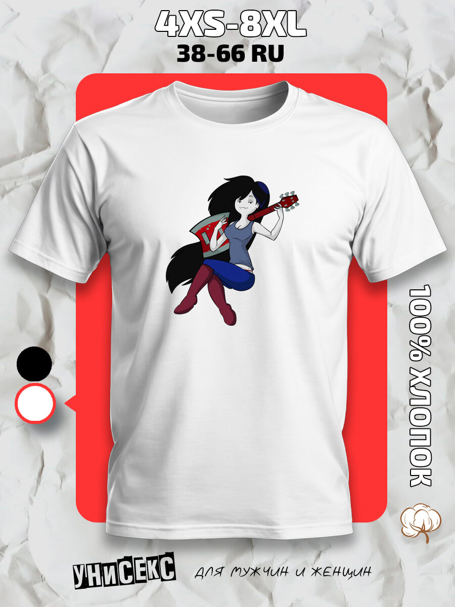 Футболка с принтом Время приключений Марселин