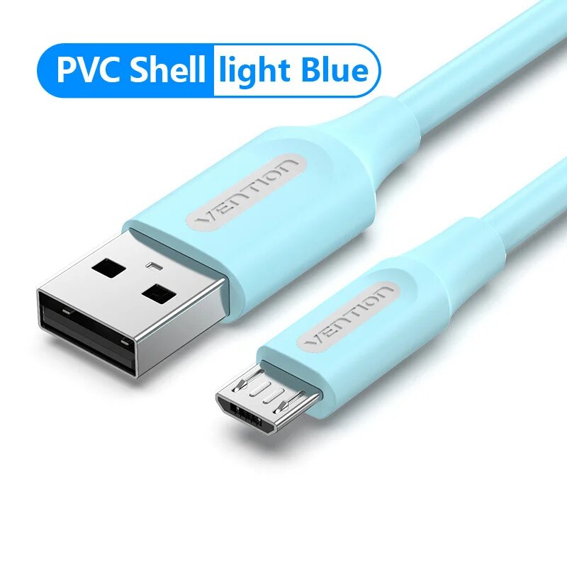 Vention Micro USB кабель, 2m, Light Blue