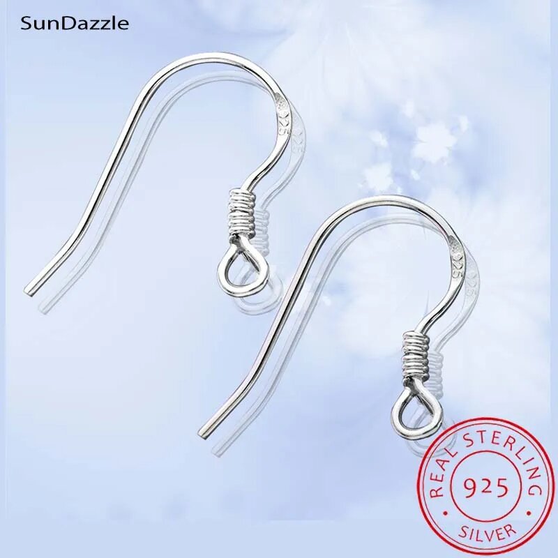 Крючки для сережек 925 серебро Sun Dazzle