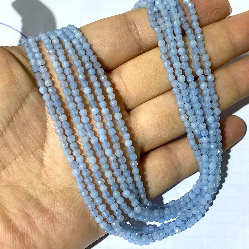Натуральные бусины LUOMAN XIARI агат турмалин бирюза 2 мм 3 мм 4 мм