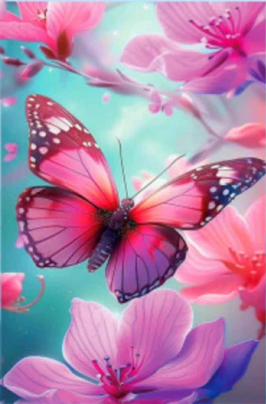 Алмазная мозаика для детей на подрамнике Бабочка, 20х30см