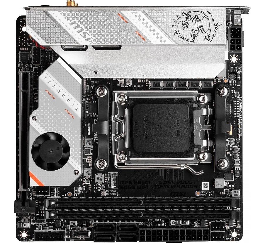 Материнская плата MSI MPG B650I EDGE WIFI, SocketAM5, AMD B650, mini-ITX