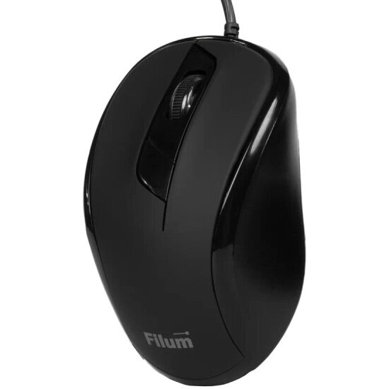 Мышь Filum FL-M30-BK проводная черный (FL-M30-BK)