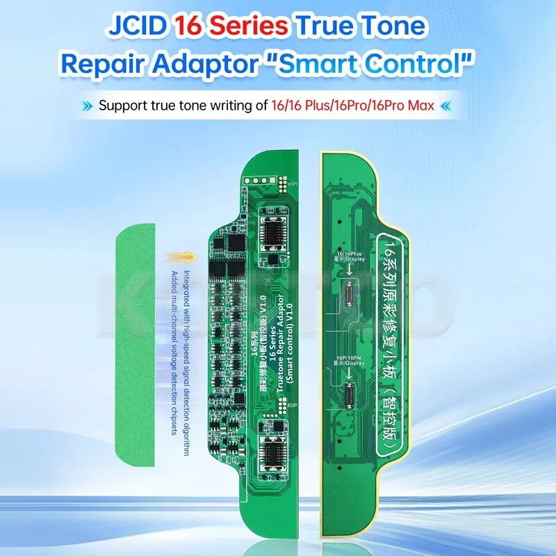 Новый JCID JC V1SE V1S PRO Dot Matrix Face LCD True Tone Светочувствительный оригинальный цветной аккумулятор с отпечатками пальцев для IPhone X-16pm 16 Series Ture Tone