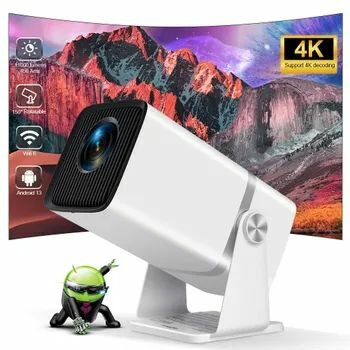 ThundeaL Проектор Мини-проектор TD80W Full HD 1080P 4K Android WiFi Домашний Портативный проектор PK HY320, 1LCD, белый