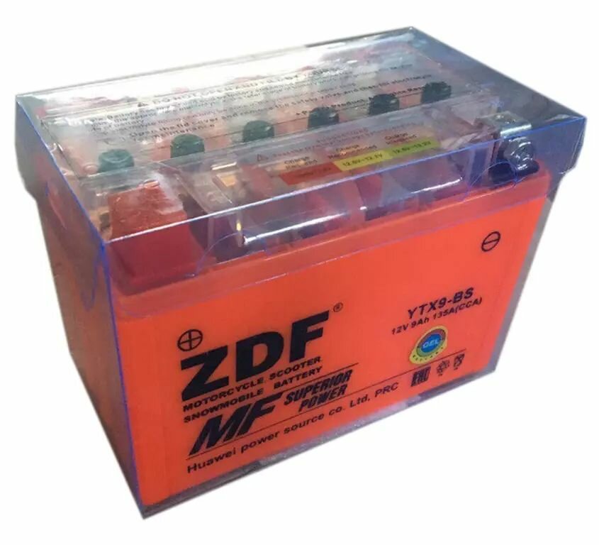 Аккумулятор ZDF 1209.2 GEL Orange YTX9-BS 152*88*106