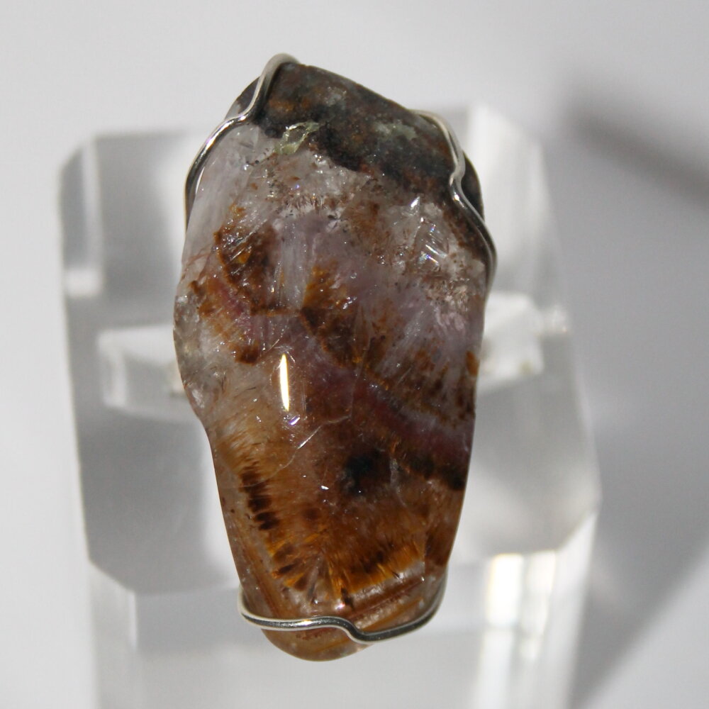 Кольцо, аметист, гематит