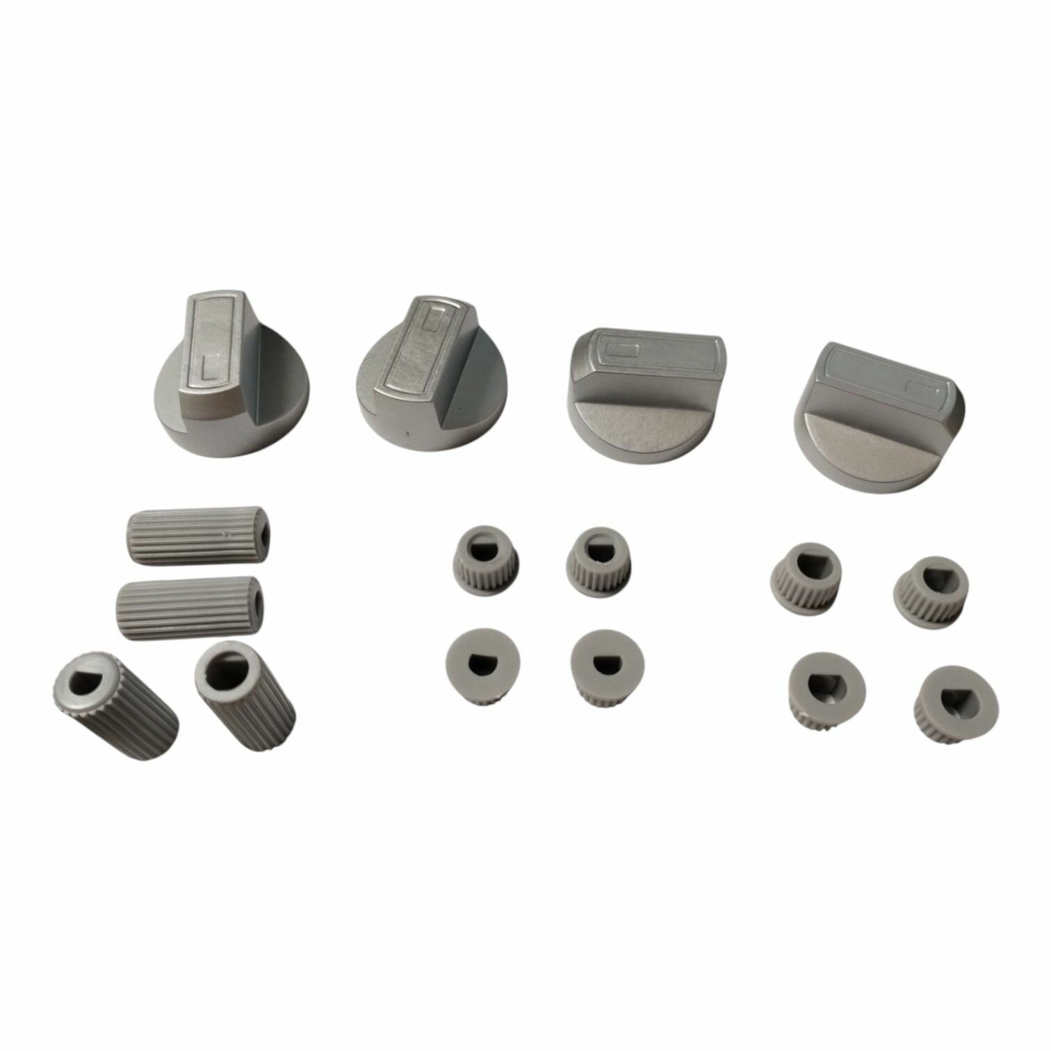 Ручки универсальные (4 шт) для плиты серебристые