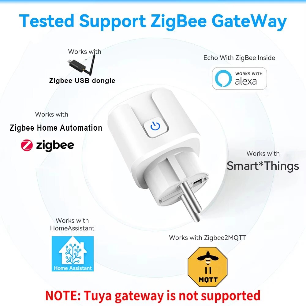 Kayesmart Zigbee 3.0 Smart Plug 16A (4шт) — фото 1