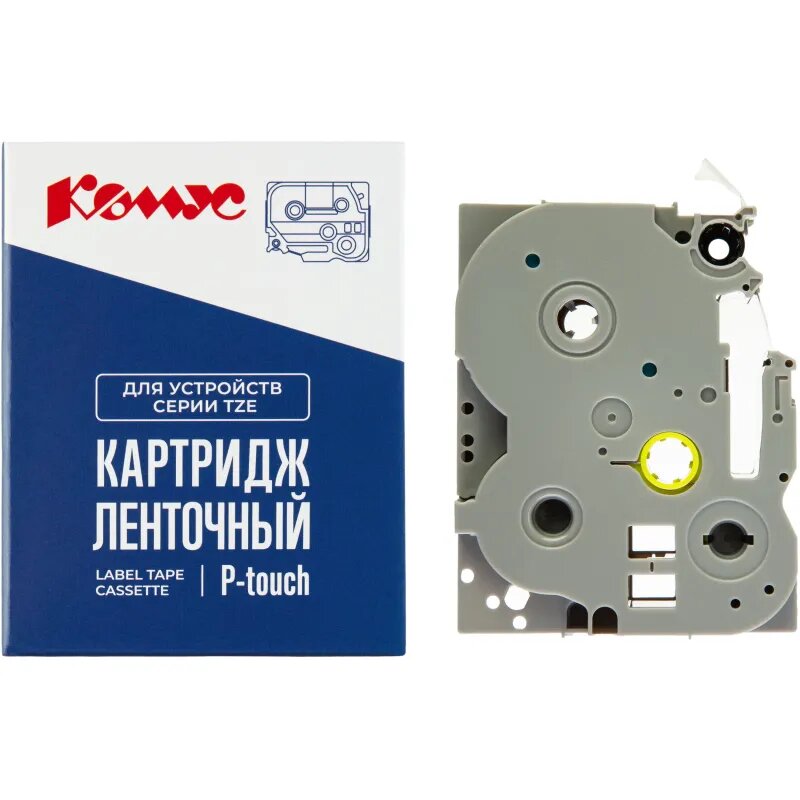 Картридж Комус TZE-113(Brother TZE-113 синий на металлизированном,6мм/8м) 1944134 RL-B-T113P-BL/CL-6MM*8M