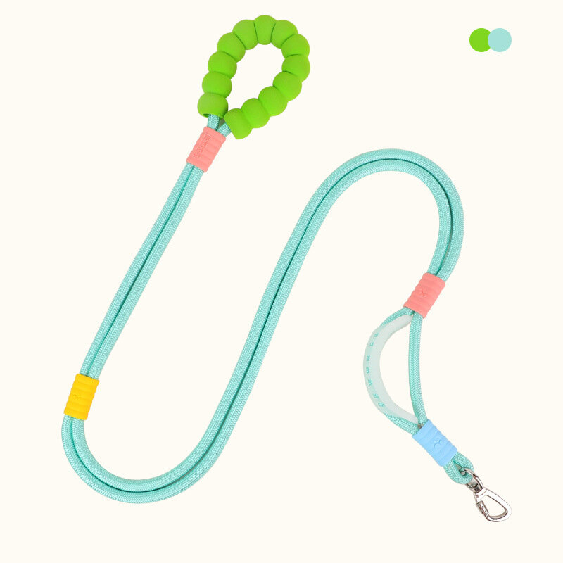 Поводок Tedora, для собак, нейлоновый, мятно-зелёный, 1.5 м
