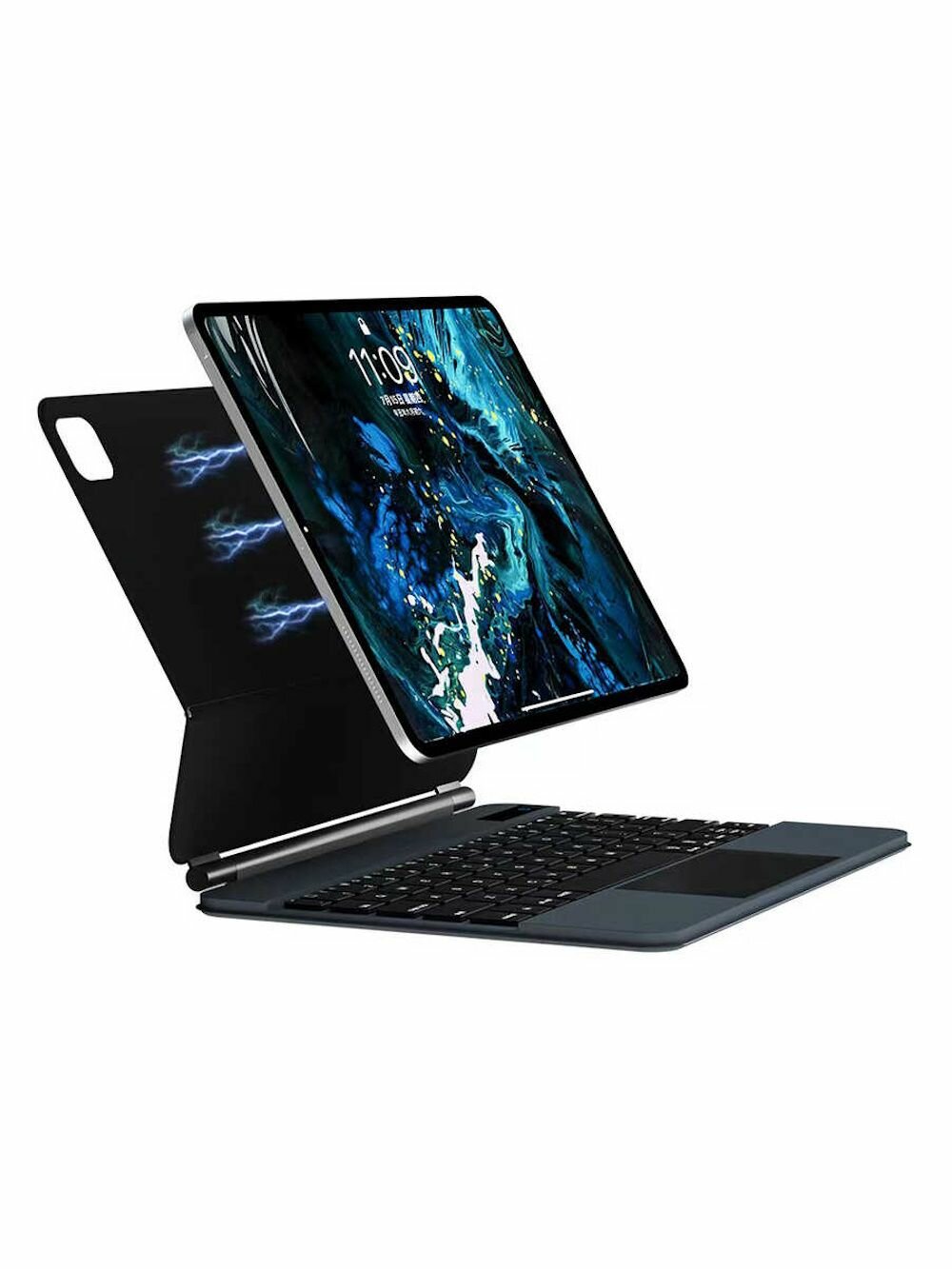 Чехол-клавиатура Wiwu Magic Keyboard MK002 для Apple iPad Pro 13 2024 - черный
