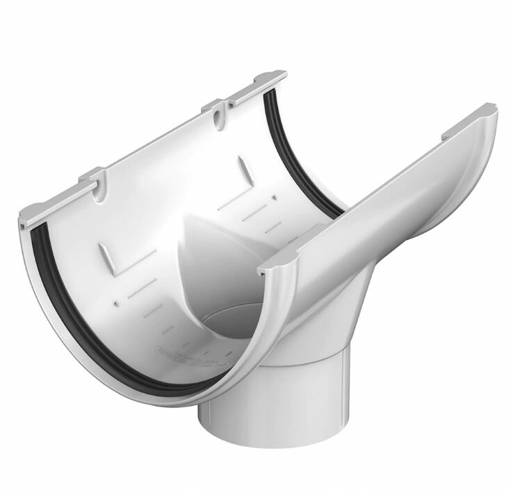 Воронка водосточная технониколь 125/82мм белая RAL 9003