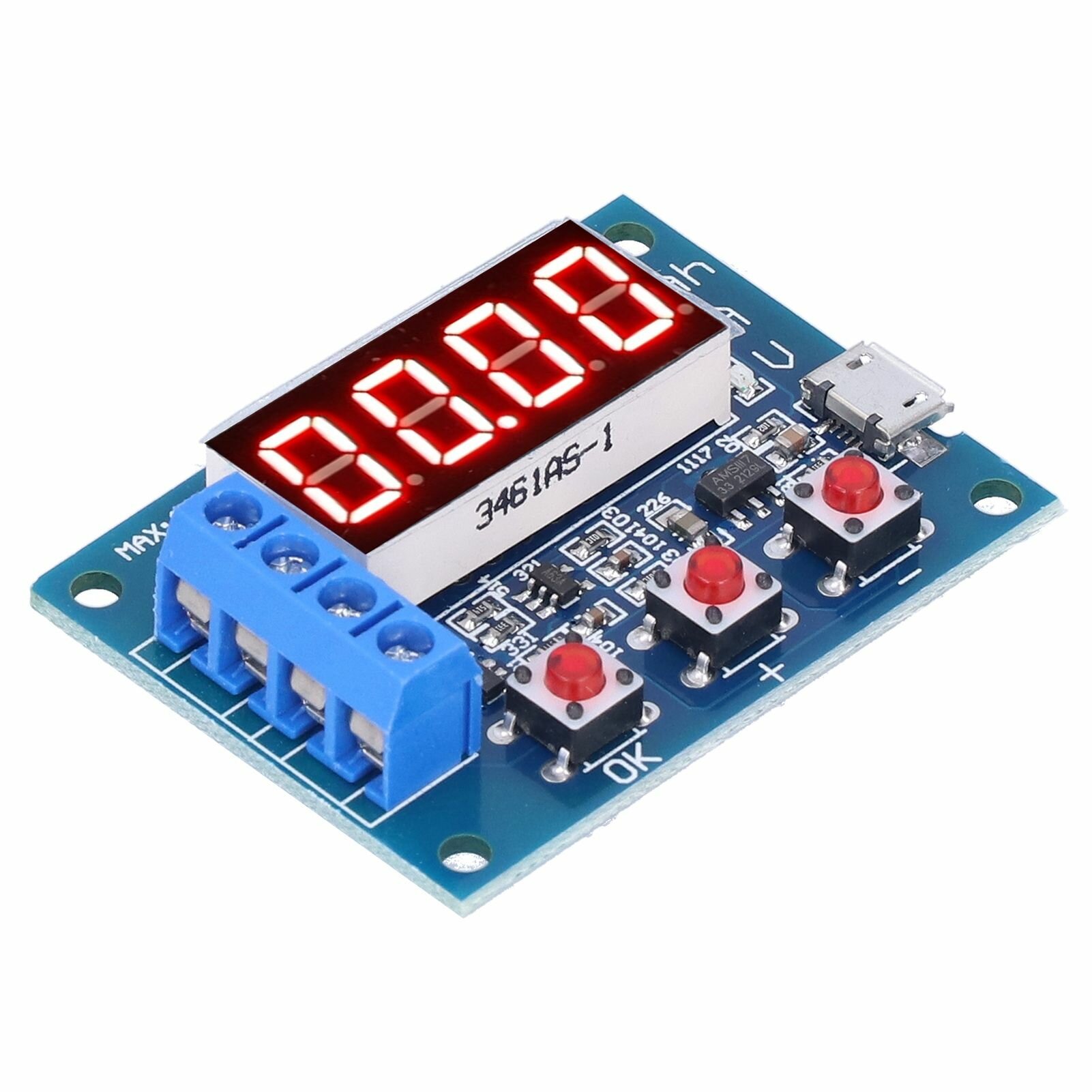 Измеритель емкости аккумулятора Светодиодный тестер разряда Монитор для литиевых батарей 12 В 18650 DC 4,5 6 В