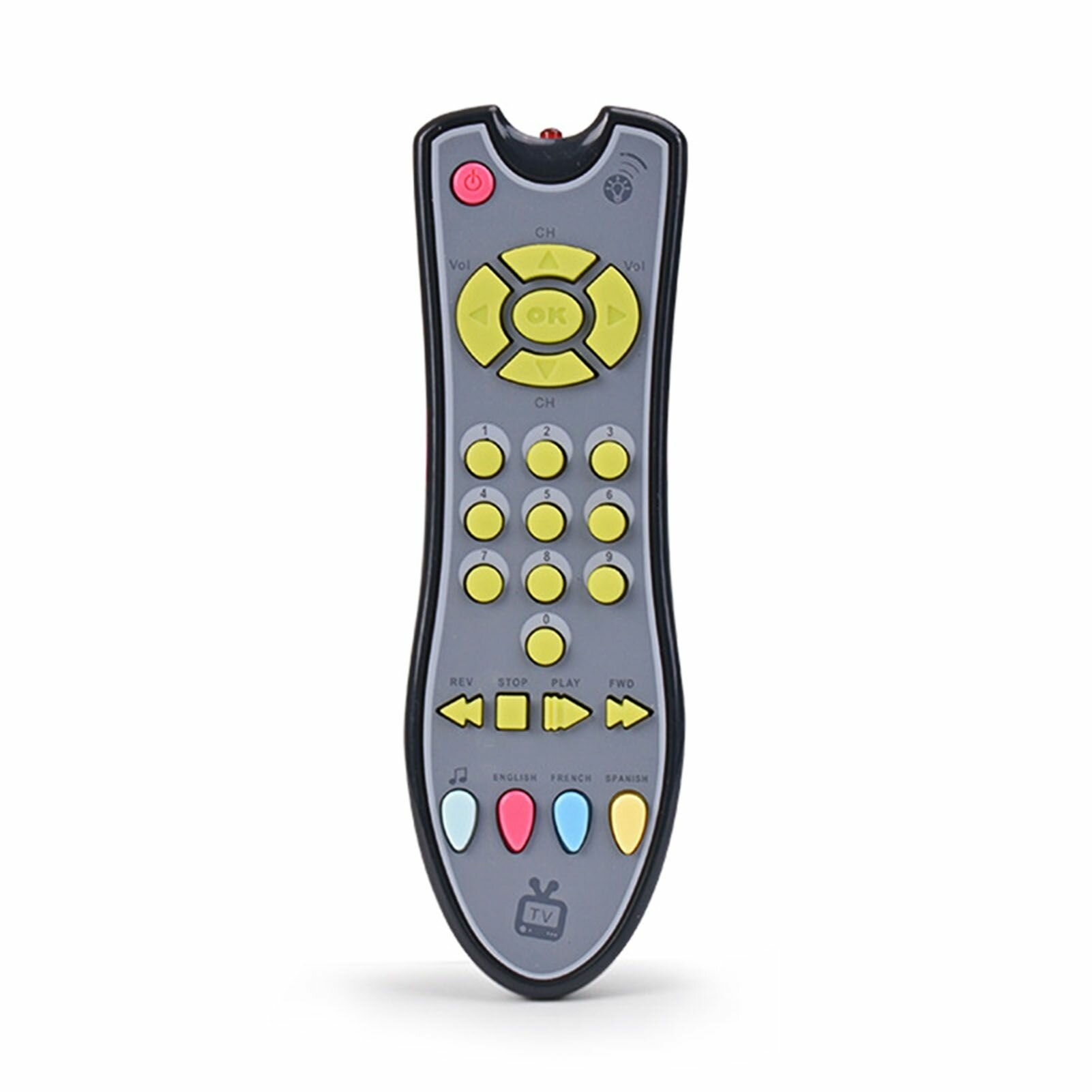 Детский музыкальный телевизор с дистанционным управлением, игрушка со светом