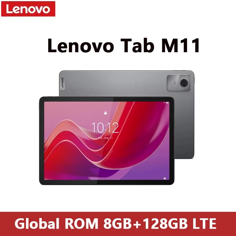 Планшет Lenovo Tab M11, 11", 8/128ГБ, Wi-Fi+4G, Android