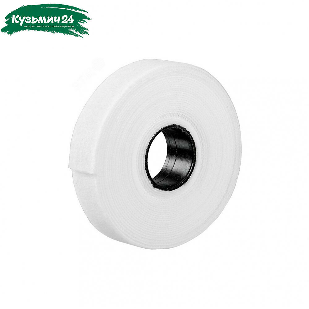 Хомут-липучка IEK ХКл UHL11-20-5M-K01, нейлон, ширина 20 мм, ролл 5 м, белый