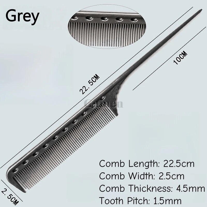 Двусторонняя расческа для стрижки, 22.5см, Grey (101)