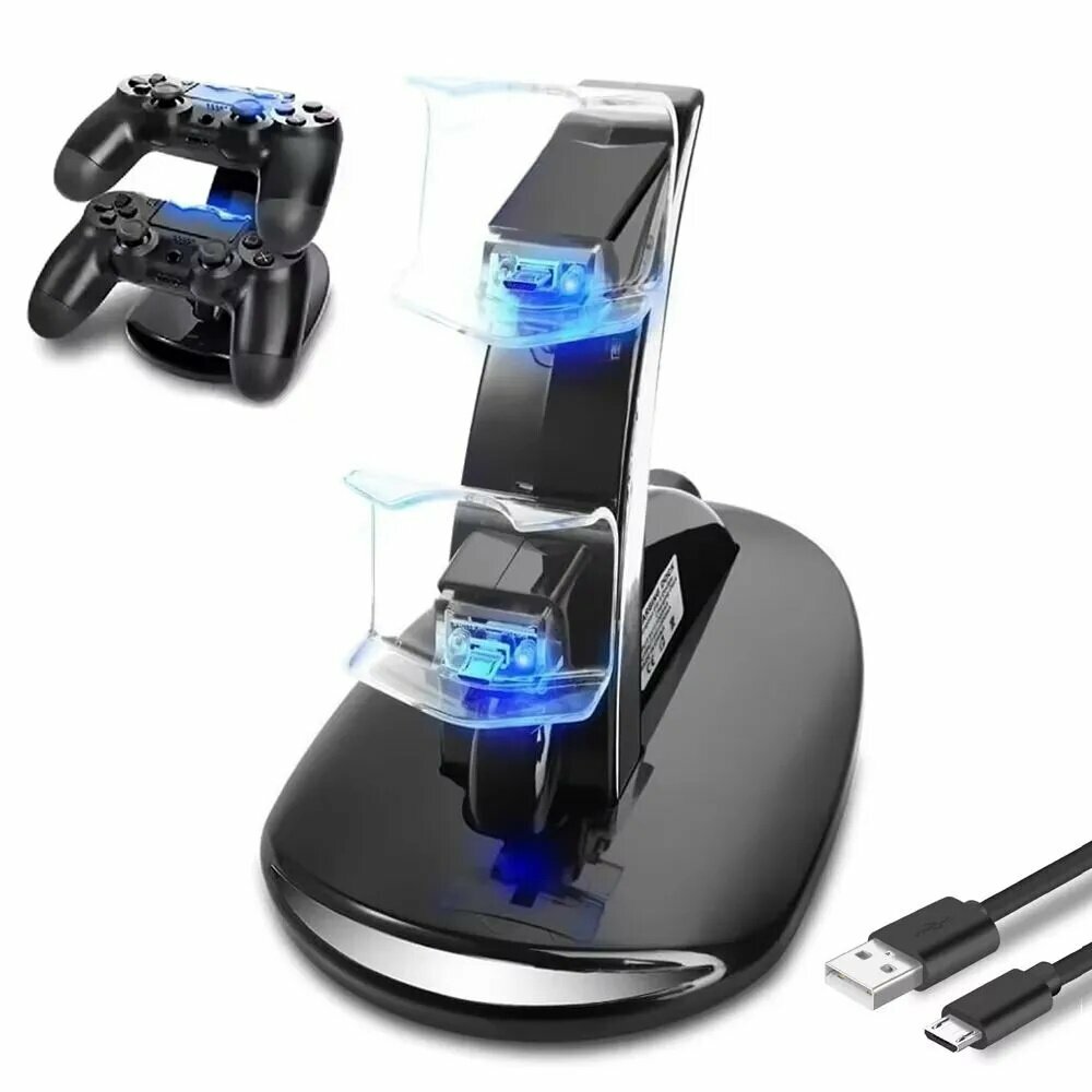 Контроллер Зарядное устройство для PS4 Контроллер светодиодная двойная USB быстрая зарядная док-станция для PS4 Pro/Slim Gamepad Игровые аксессуары