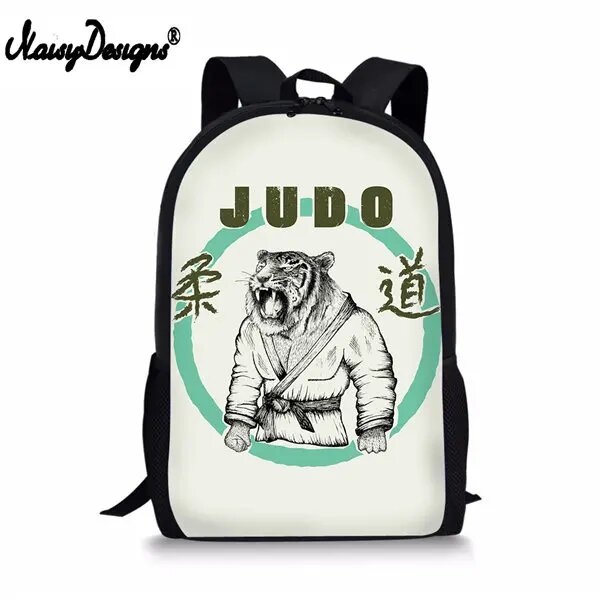 Рюкзак с принтом для девочек и мальчиков-подростков, для занятий боевыми искусствами, дзюдо, школьные принадлежности, рюкзак для ноутбука LMXL0877C